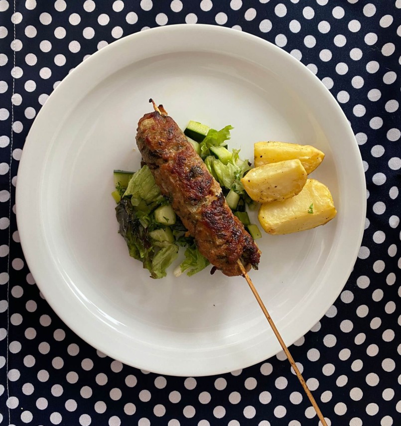 Spicy Mint Meat Skewers